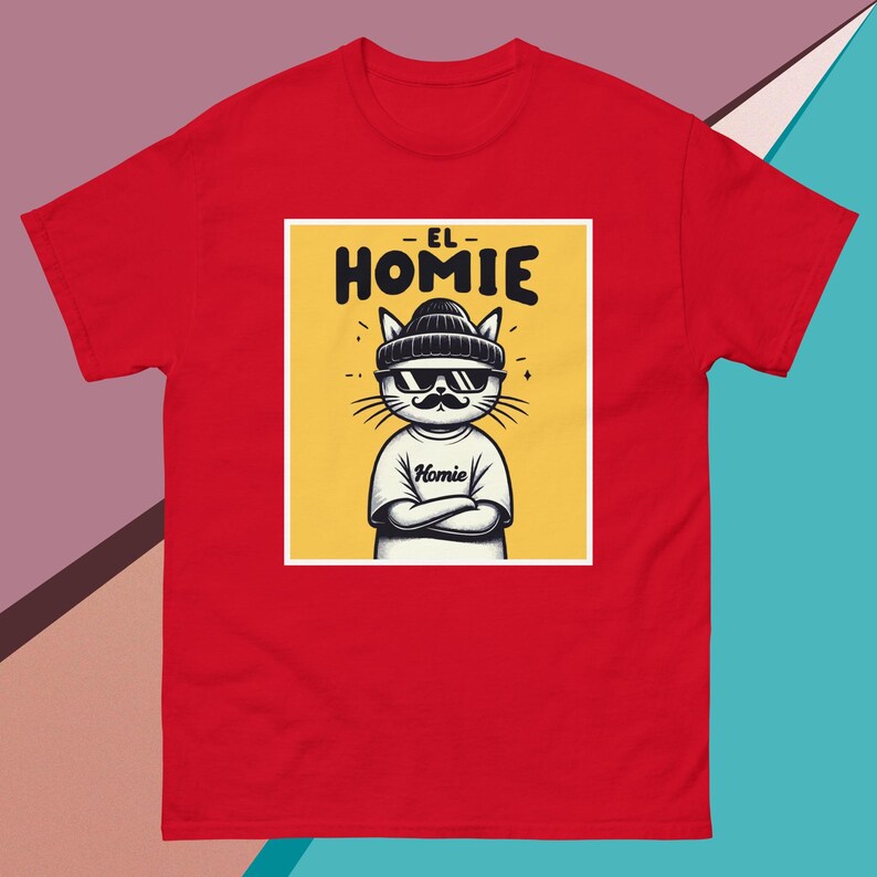 EL CHOLO Cat Funny Unisex Lil HOMIE Shirt Hip Hop Lowrider Chicano West ...
