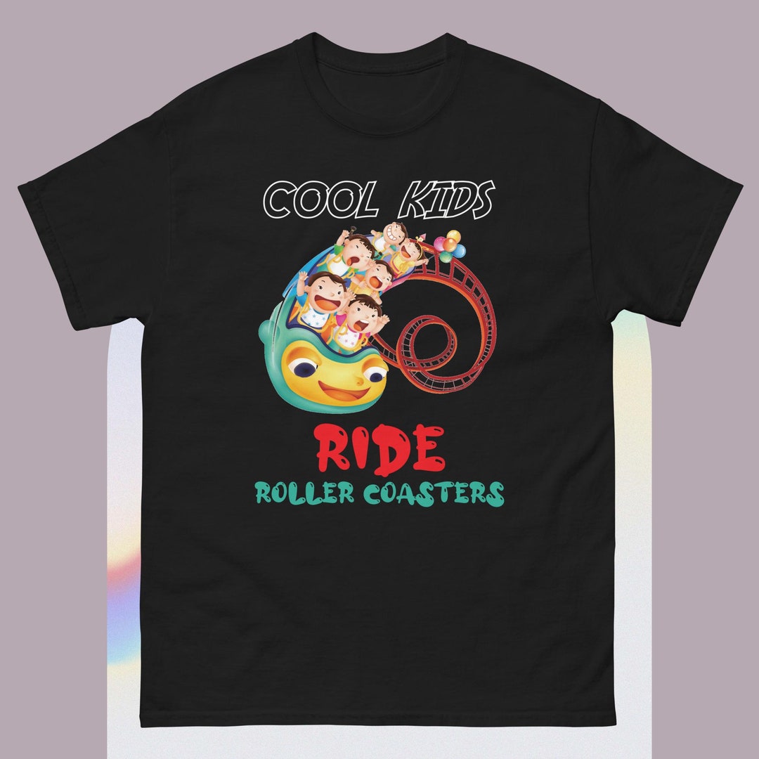Roller Coaster Cool Kids Ride Roller Coasters T-shirt - Etsy