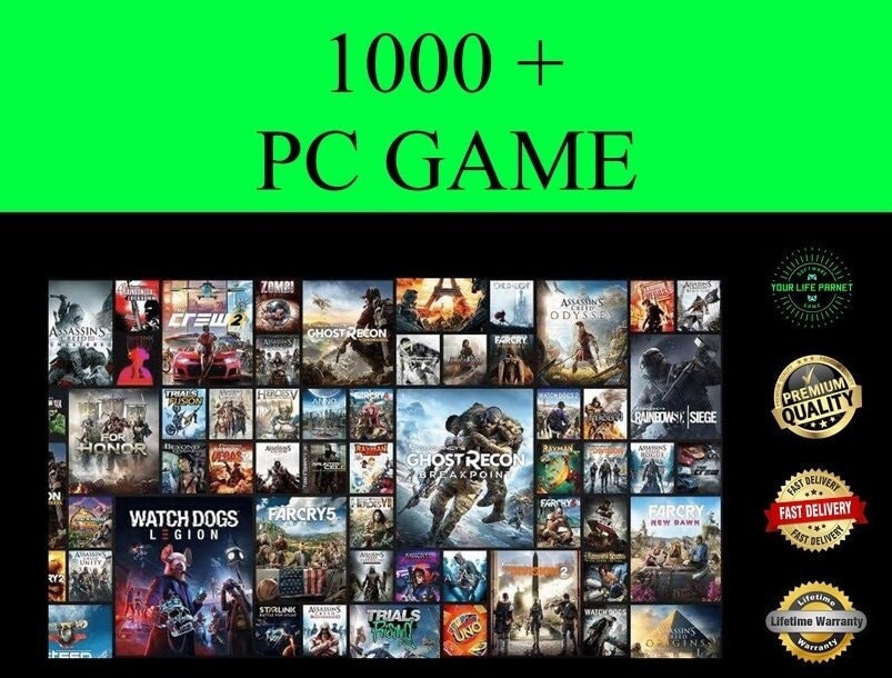 Ultimate 1000 PC OFFLINE & Steam GAMES High-quality Games - Etsy