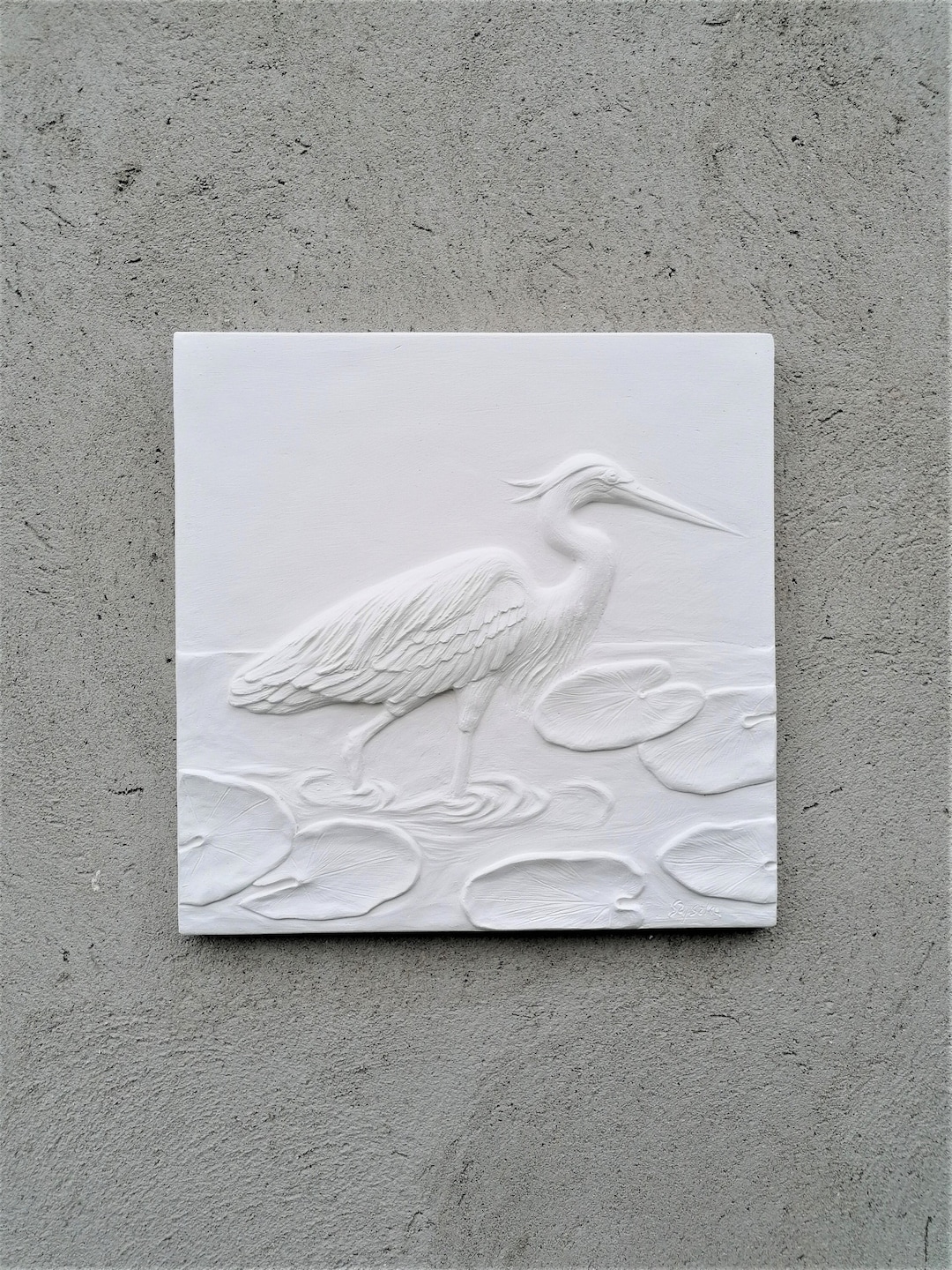 Great Blue Heron Bas-relief/ Relief Sculpture/ Great Blue Heron Wall ...