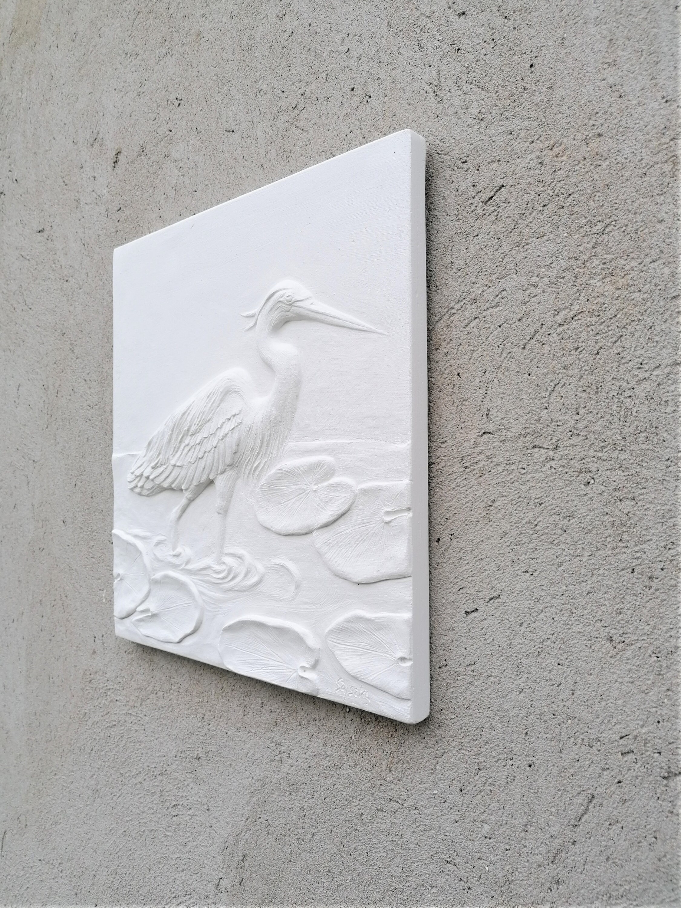 Great Blue Heron Bas-relief/ Relief Sculpture/ Great Blue Heron Wall ...