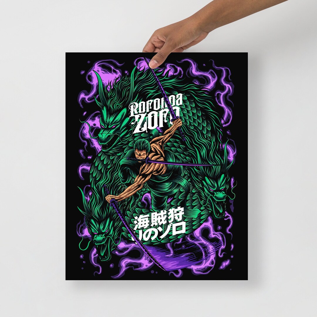 ONE PIECE Poster ZORO 4K Quality - Etsy