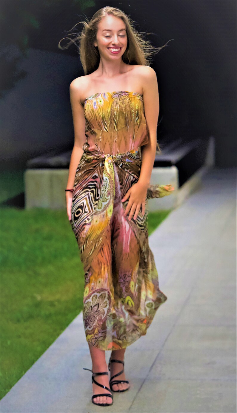 4in1 A Summer Garment With 4 Different Great Looks: Trousers, Skirt ...