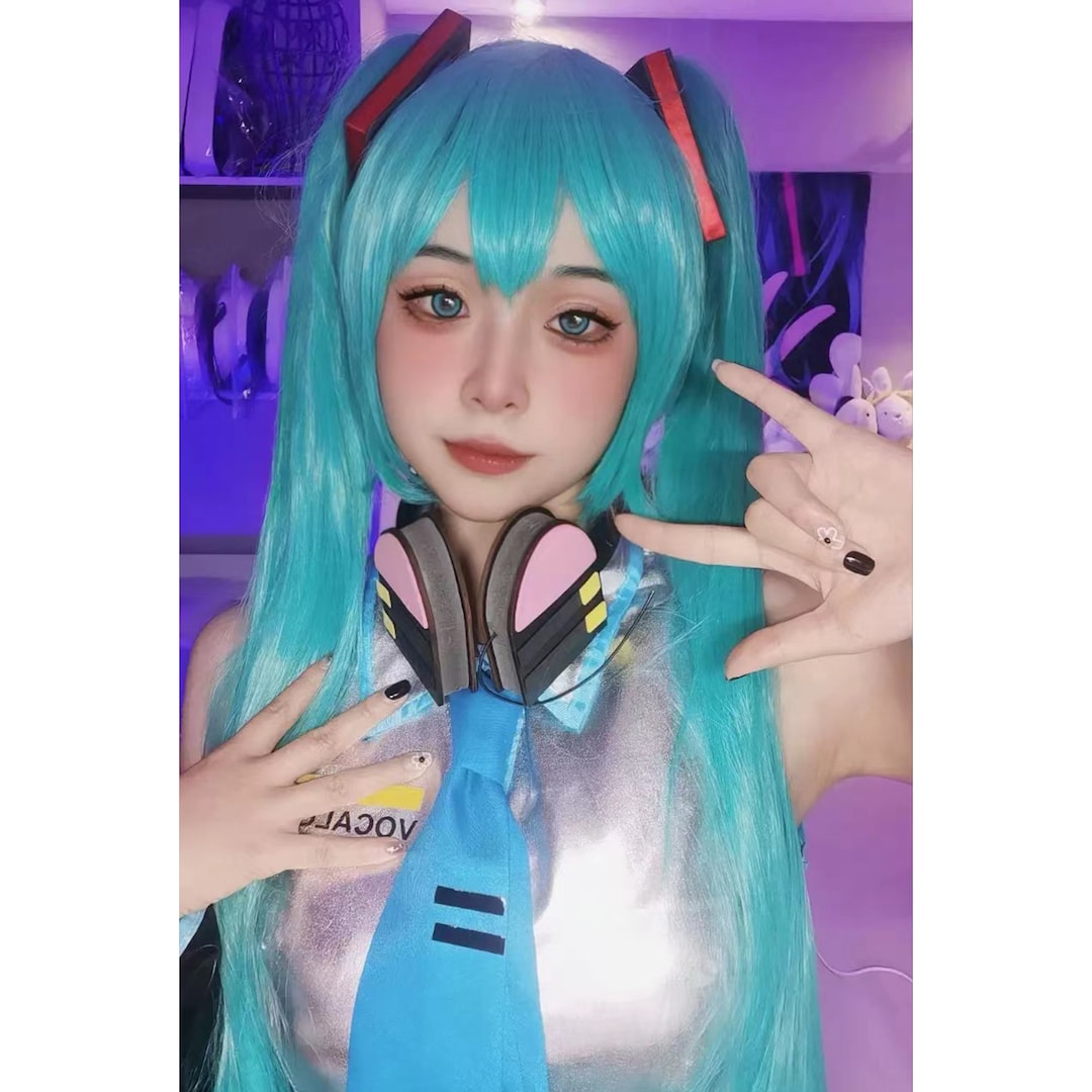 Japanese Cosplay Hatsune Miku Costume With Accessories Full - Etsy New ...