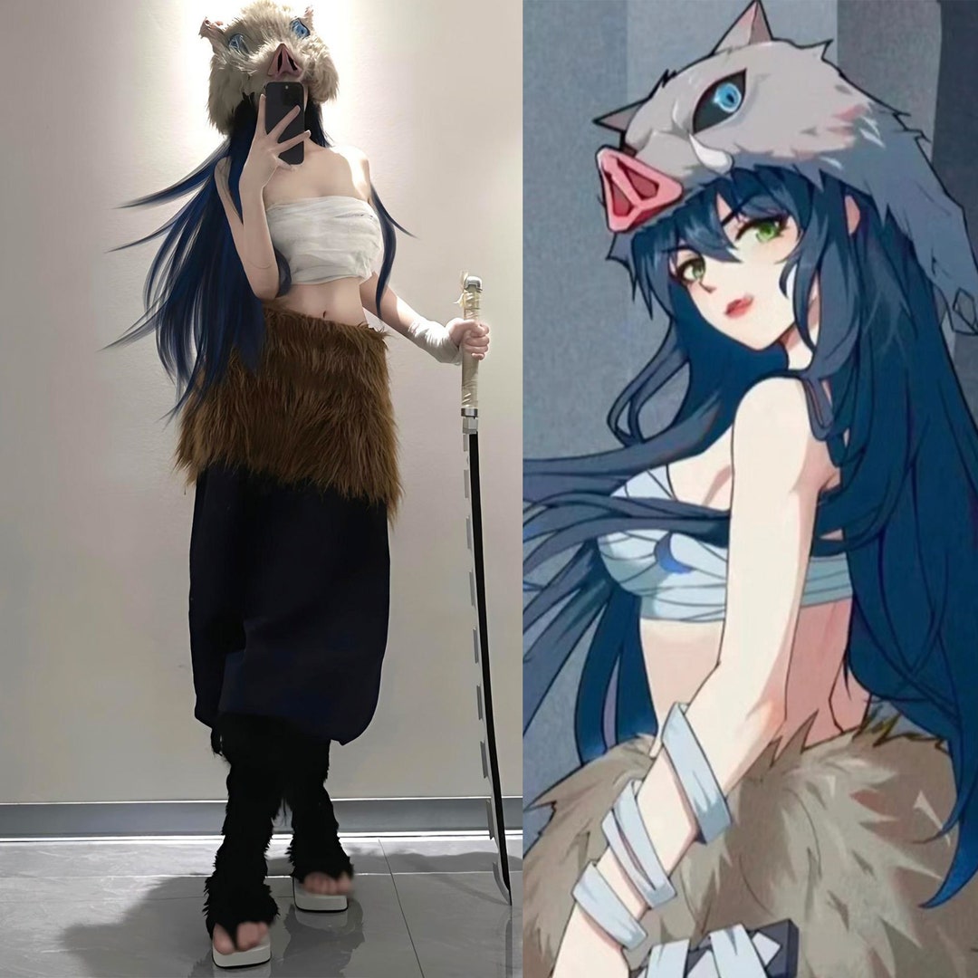 Hashibira Inosuke Gender Bend Cosplay Set Japanese Anime - Etsy
