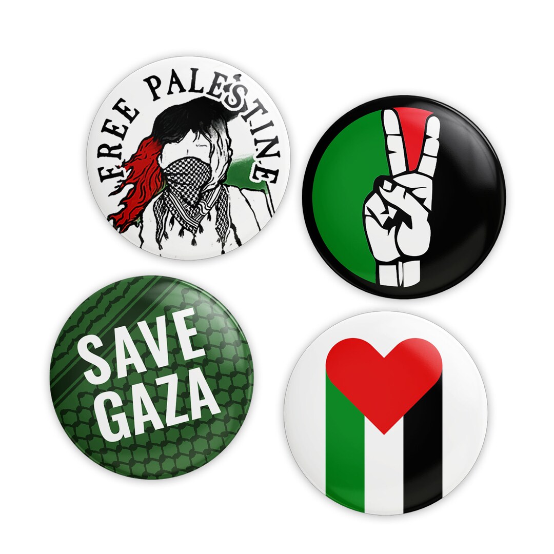 8 Free Palestine Buttons | Save Gaza | Stop Apartheid | Free Palestina ...