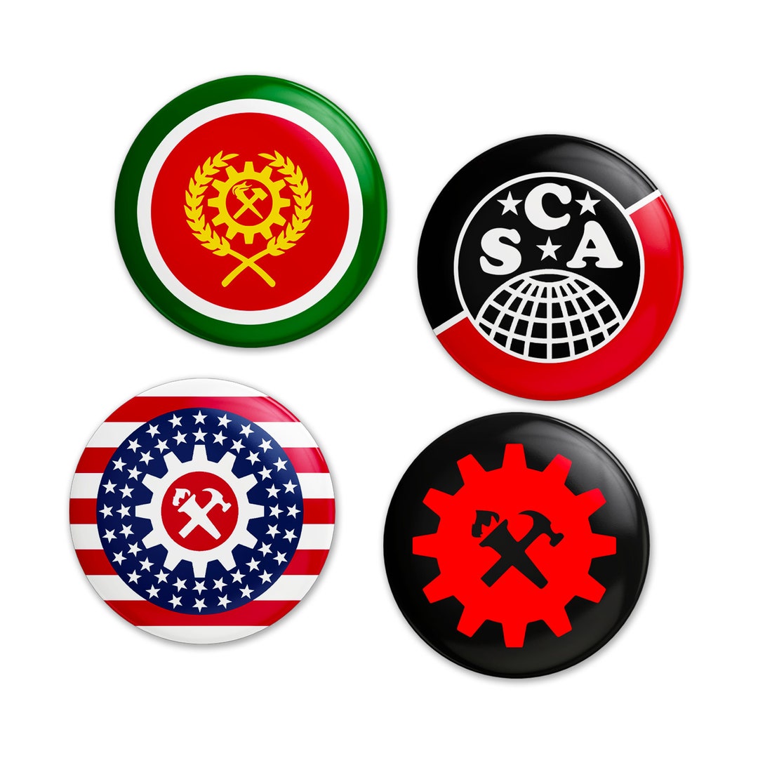 Kaiserreich Syndicalist Button Set | Hearts of Iron, Uob, CSA - Etsy