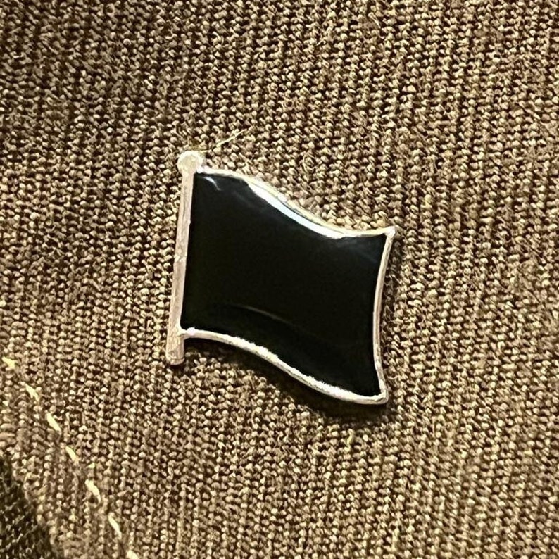 Anarchist Flag Pin Black Flag Pin Anarchy Pin Anarchism Socialism Black ...