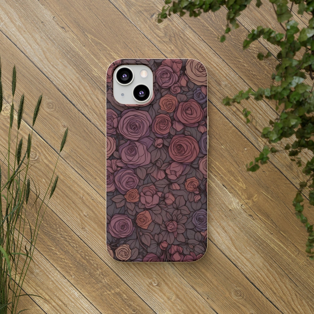 Birth Month Flower June Roses Biodegradable Eco Friendly Phone Case ...