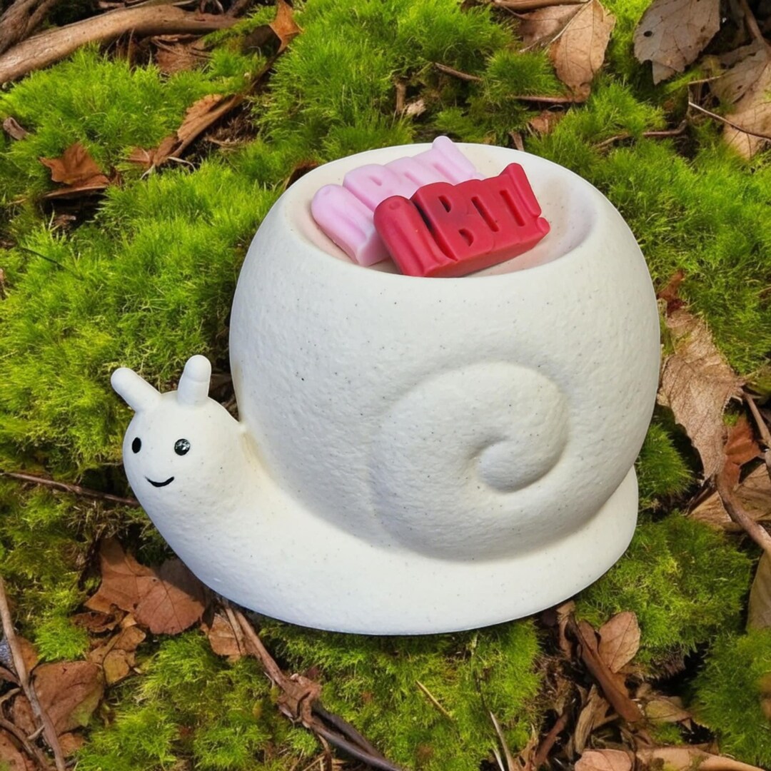 Cute Garden Snail Oil & Wax Burner - Etsy UK