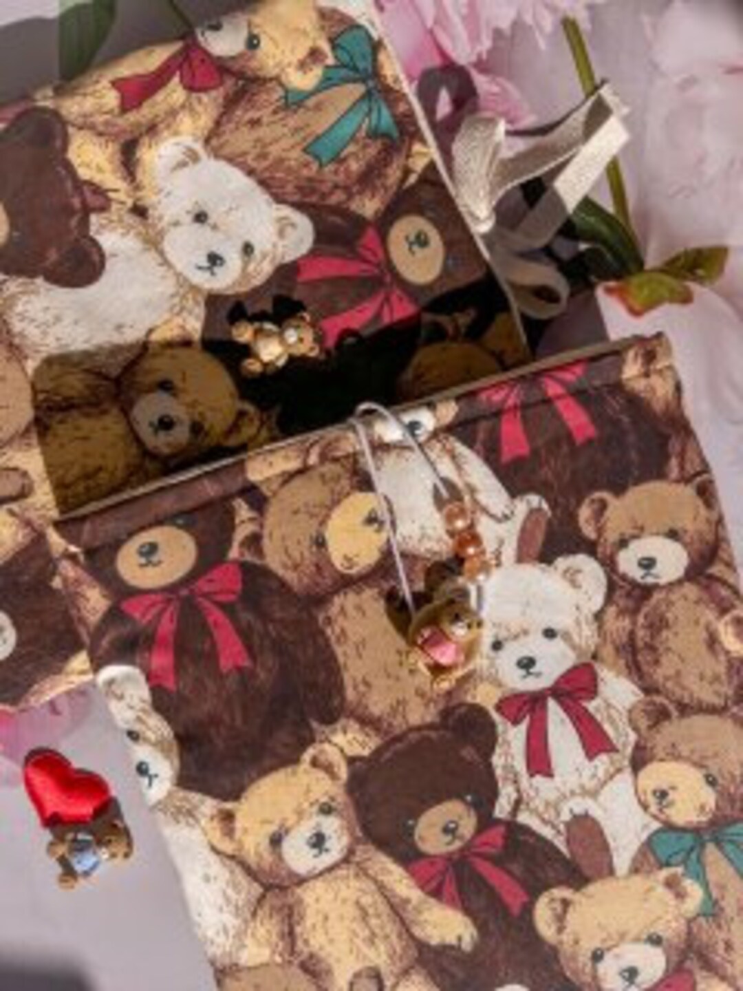 Cotton Teddy Bear Collection Book Covers - Etsy