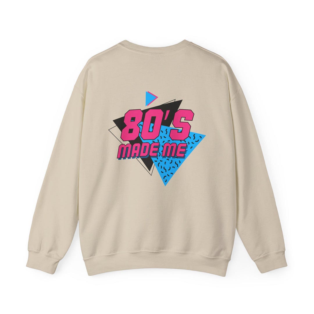 Retro Statement Sweatshirt, 80's Neon Throwback Sweater, Unisex Casual ...