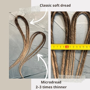 Microdreads Turquoise Micro Dreadlock Extensions Synthetic Soft Dreads ...