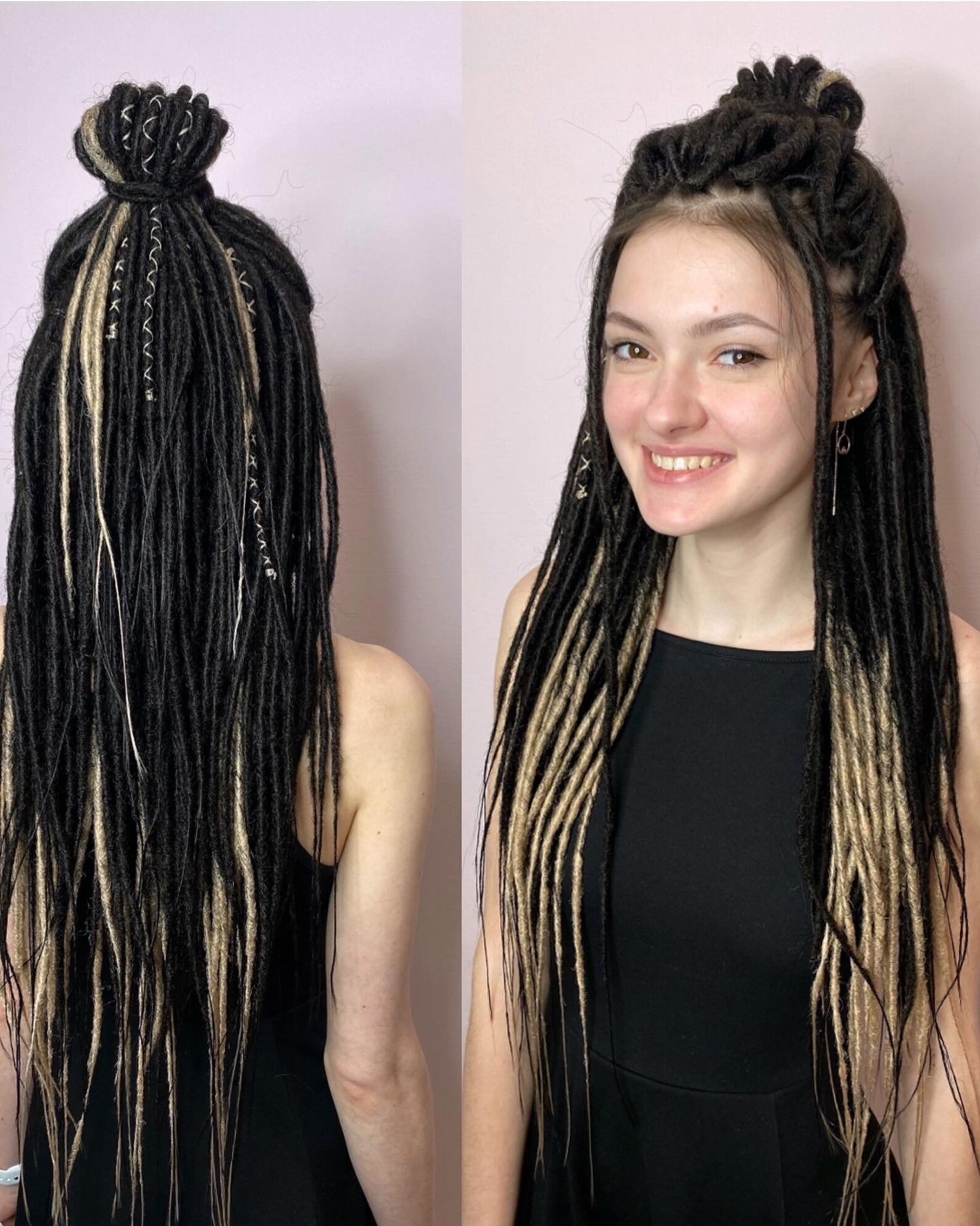 Custom Soft Dreadlock Extensions, Boho Smooth Dreads, DE and SE ...