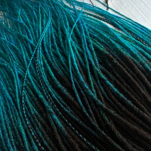 Microdreads Turquoise Micro Dreadlock Extensions Synthetic Soft Dreads ...