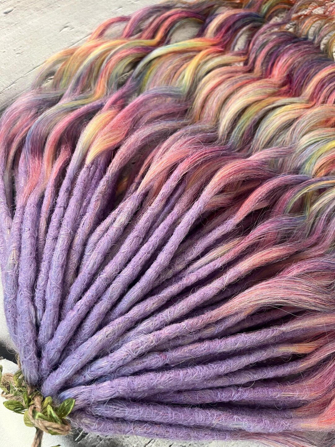Glitch Wavy Curls DE Unicorn Crochet Dreads Rainbow Curly Locks ...