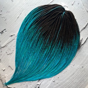 Microdreads Turquoise Micro Dreadlock Extensions Synthetic Soft Dreads ...