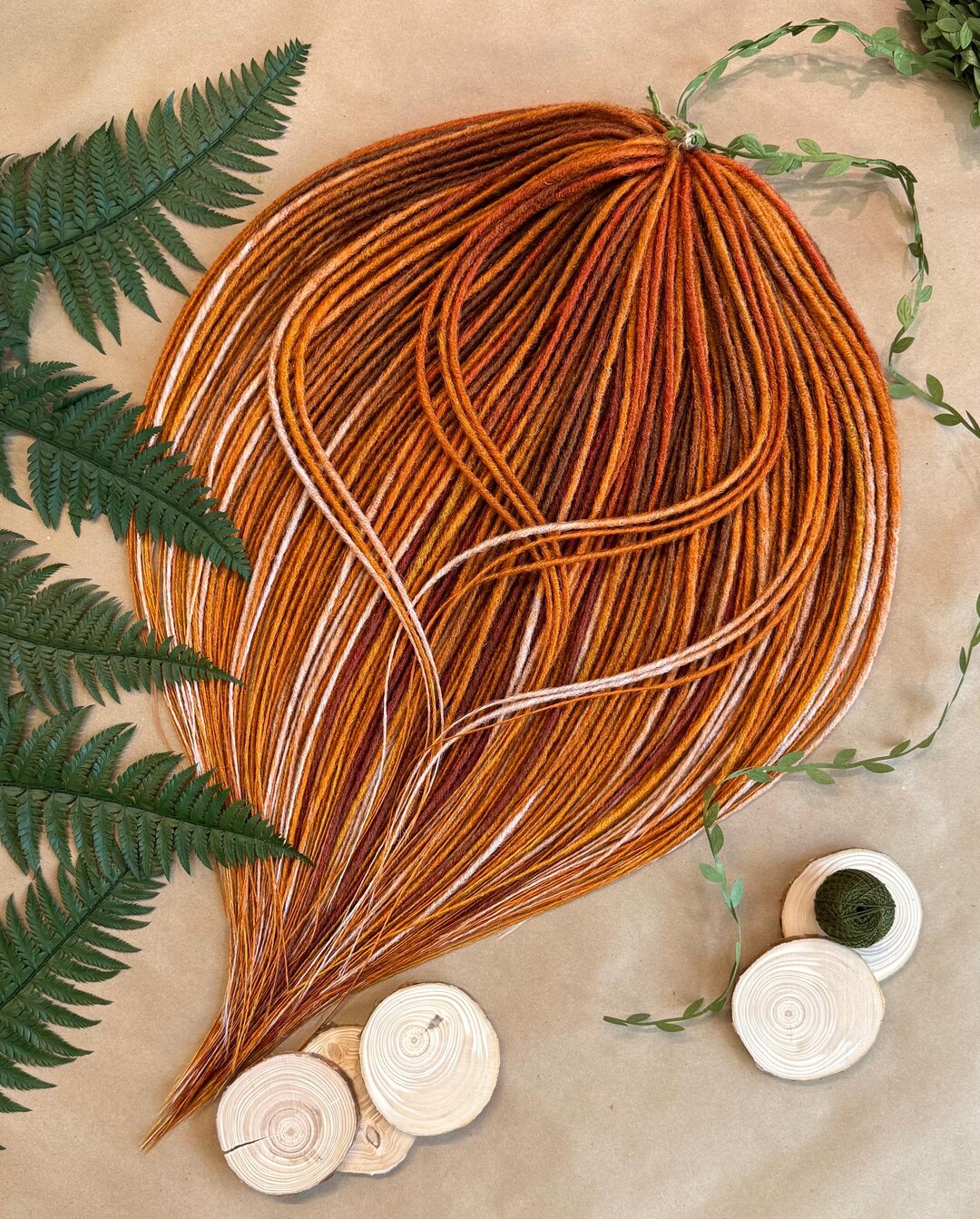 Micro Dreadlock Extensions, Copper Dreads, Ginger Dread, Red Dreads ...