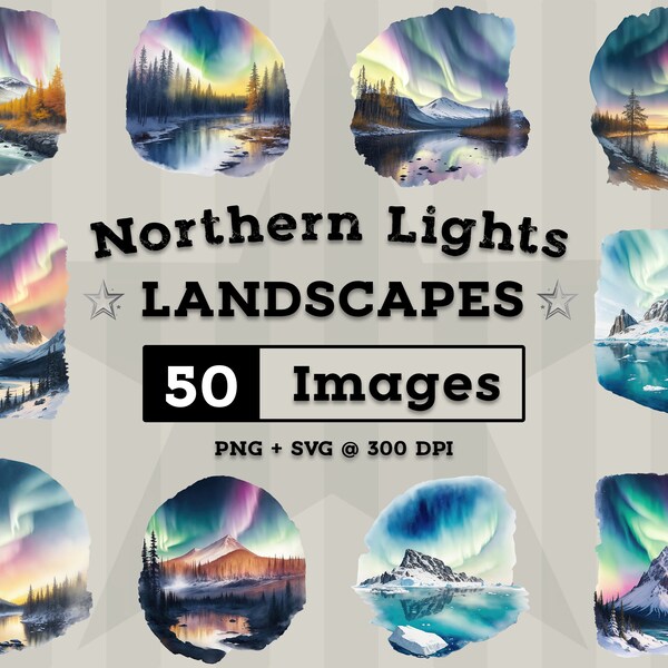 Aurora Borealis Svg - Etsy