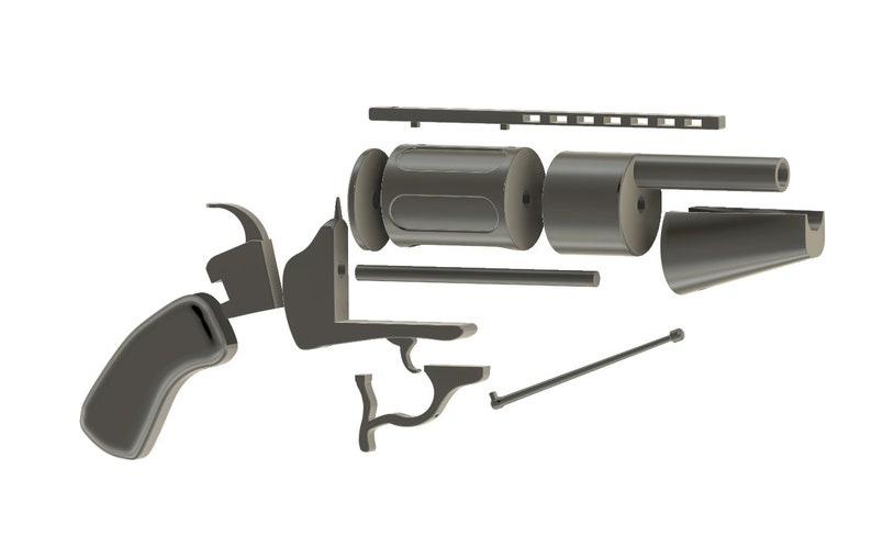 Fallout TV Ghoul Revolver Prop STL Easy Print - Etsy