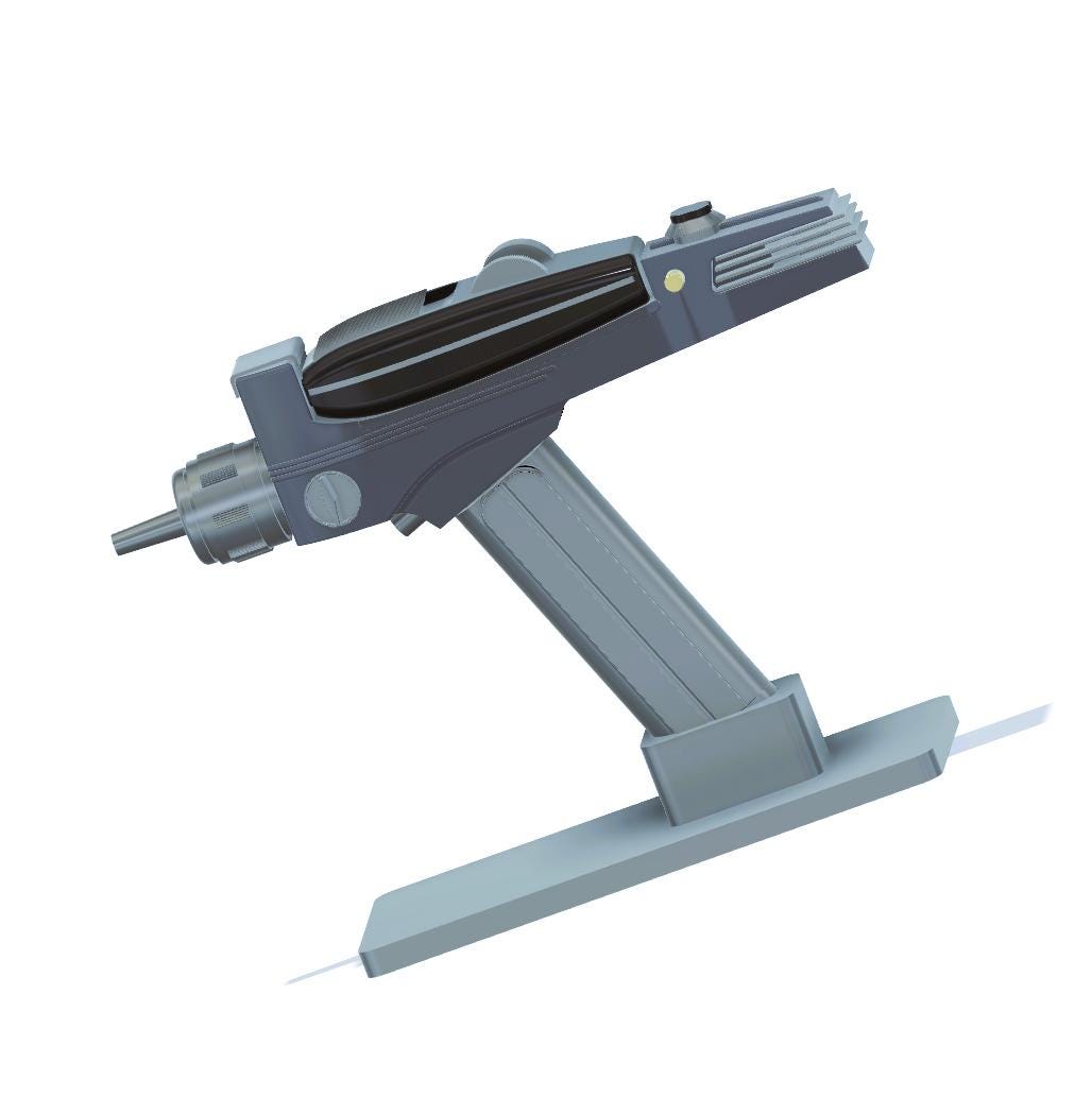 Star Trek TOS Phaser Stl File for 3D Printing - Etsy