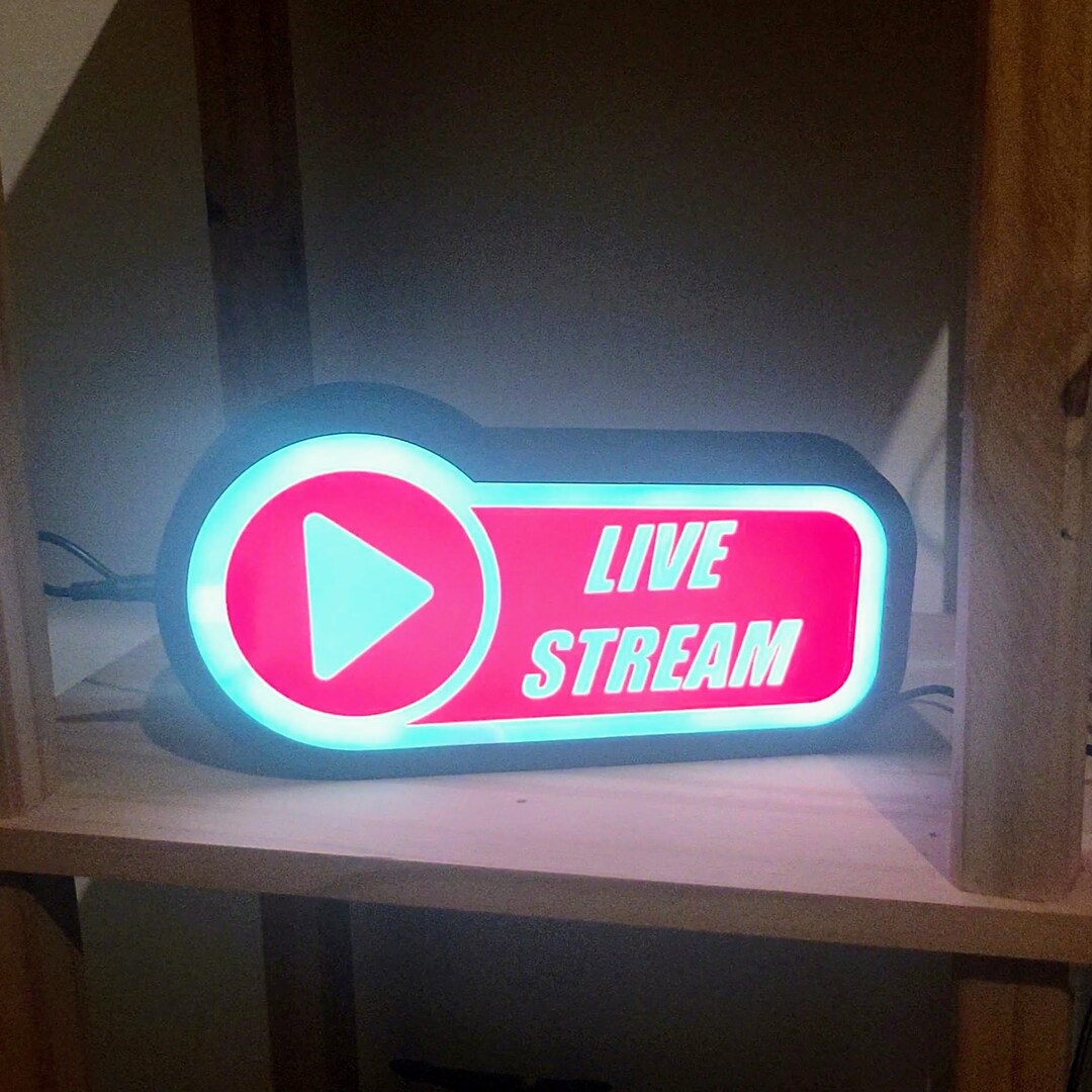 Live Stream Lamp - 3d STL File COMMERCIAL LICENCE - Etsy