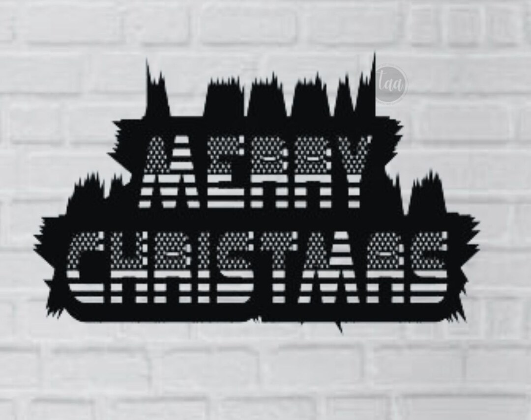 Merry Christmas Sign Vector Set dxf, Svg, Cdr,ai Files - Etsy