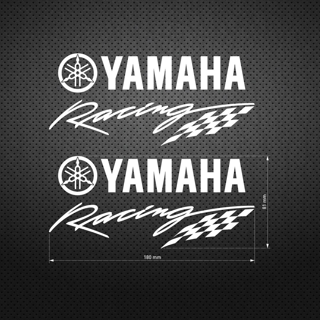 2x Yamaha Racing Flag Decals Stickers Set Kit Motorcycle - Etsy