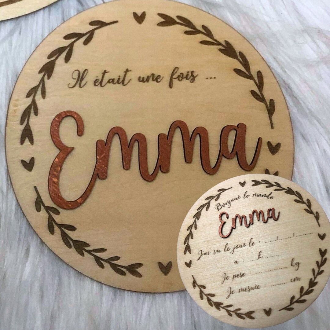 Baby Name Birth Card / Baby Name Card Front/back / Welcome Card - Etsy