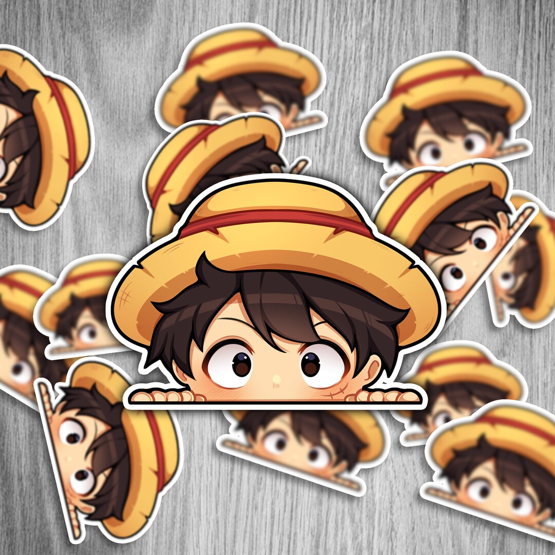 Peeker One Piece: Exclusive 6-sticker Set With Luffy, Zoro, Nami, Sanji ...