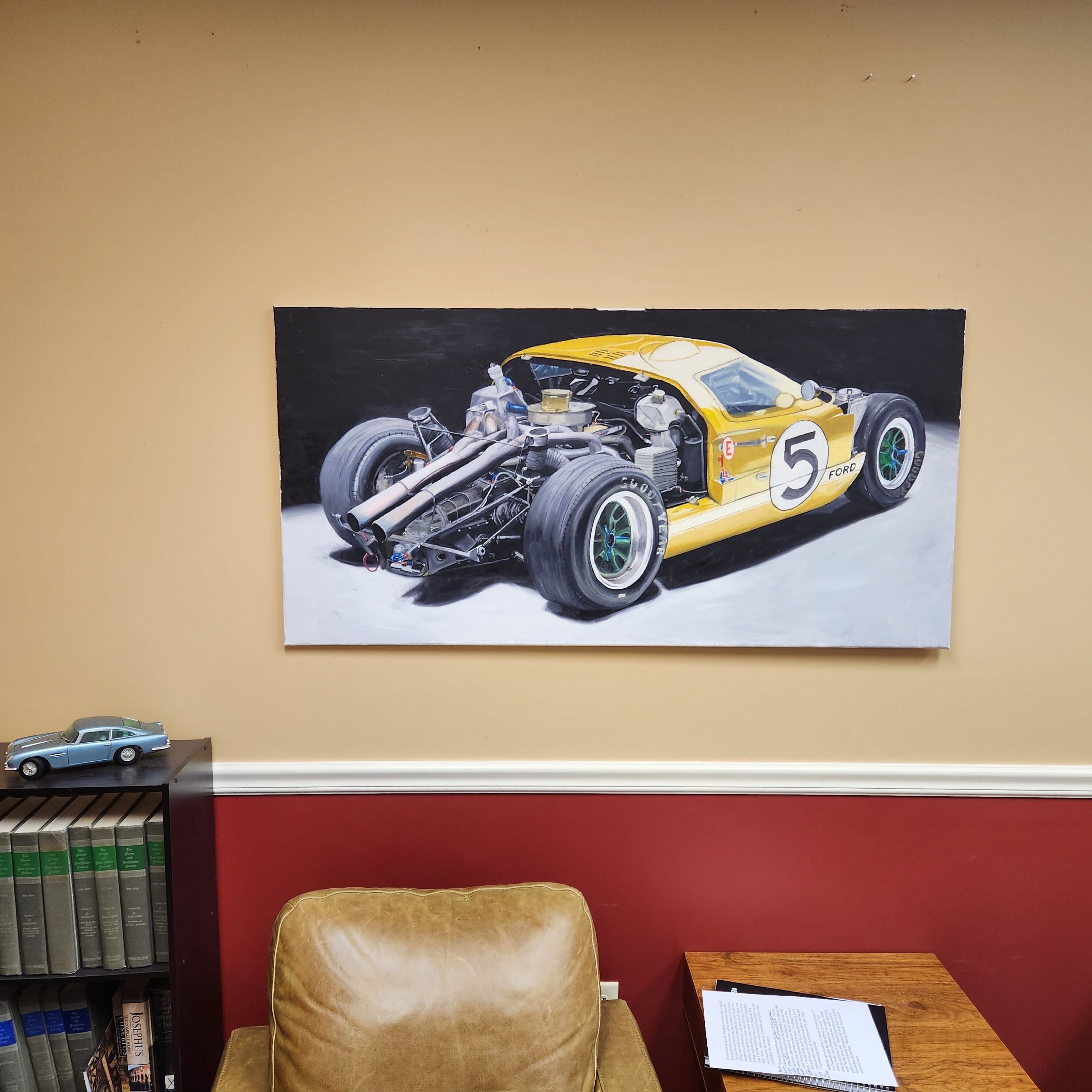 Original Oil Painting. Ford GT40 HUGE - Etsy
