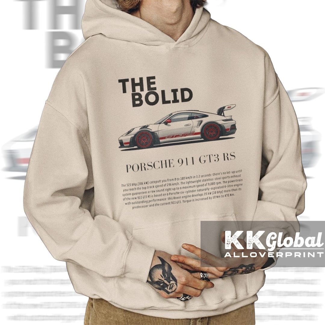 Porsche 911 GT3 RS White T-shirt Sweatshirt Hoodie Merch - Etsy