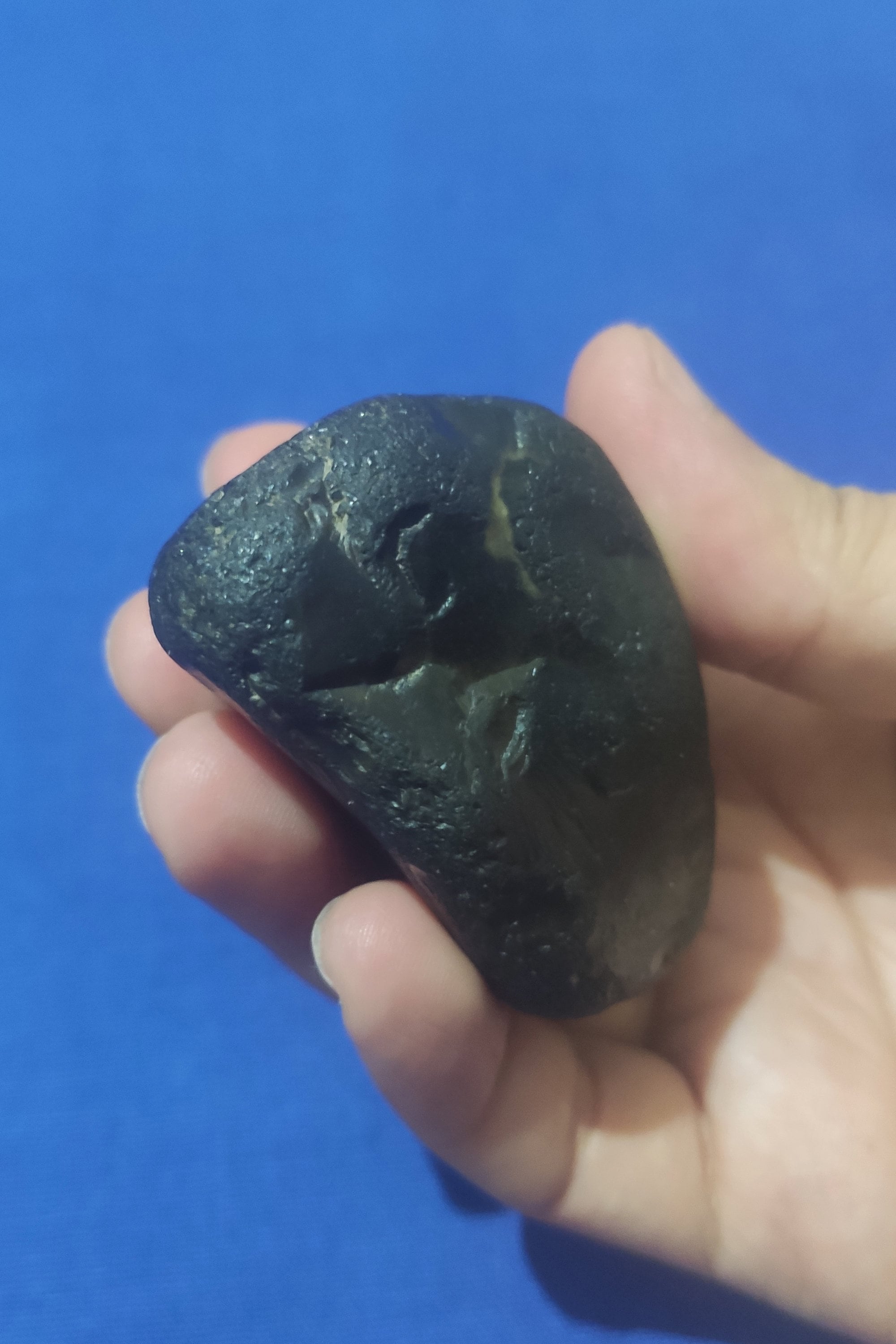 CARBONADO BLACK DIAMOND 729.5 Ct Raw Black Diamond Ring, Unique Rustic ...