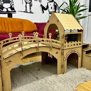 Special Design Bunny Castle, Wooden Rabbit Castle, Large Rabbit House ...