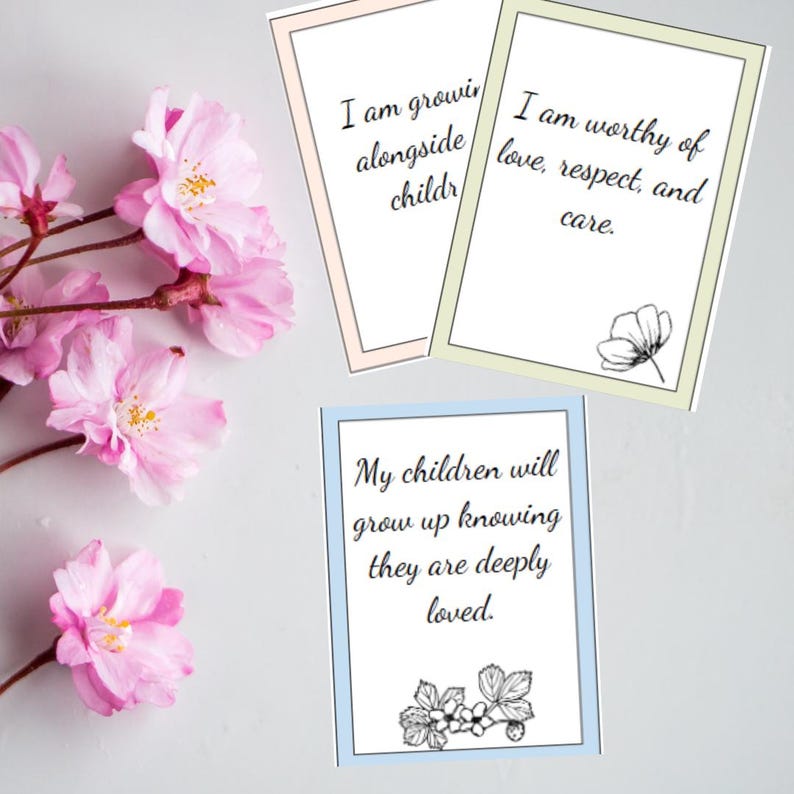 Printable Affirmation Cards for Mother's - Etsy