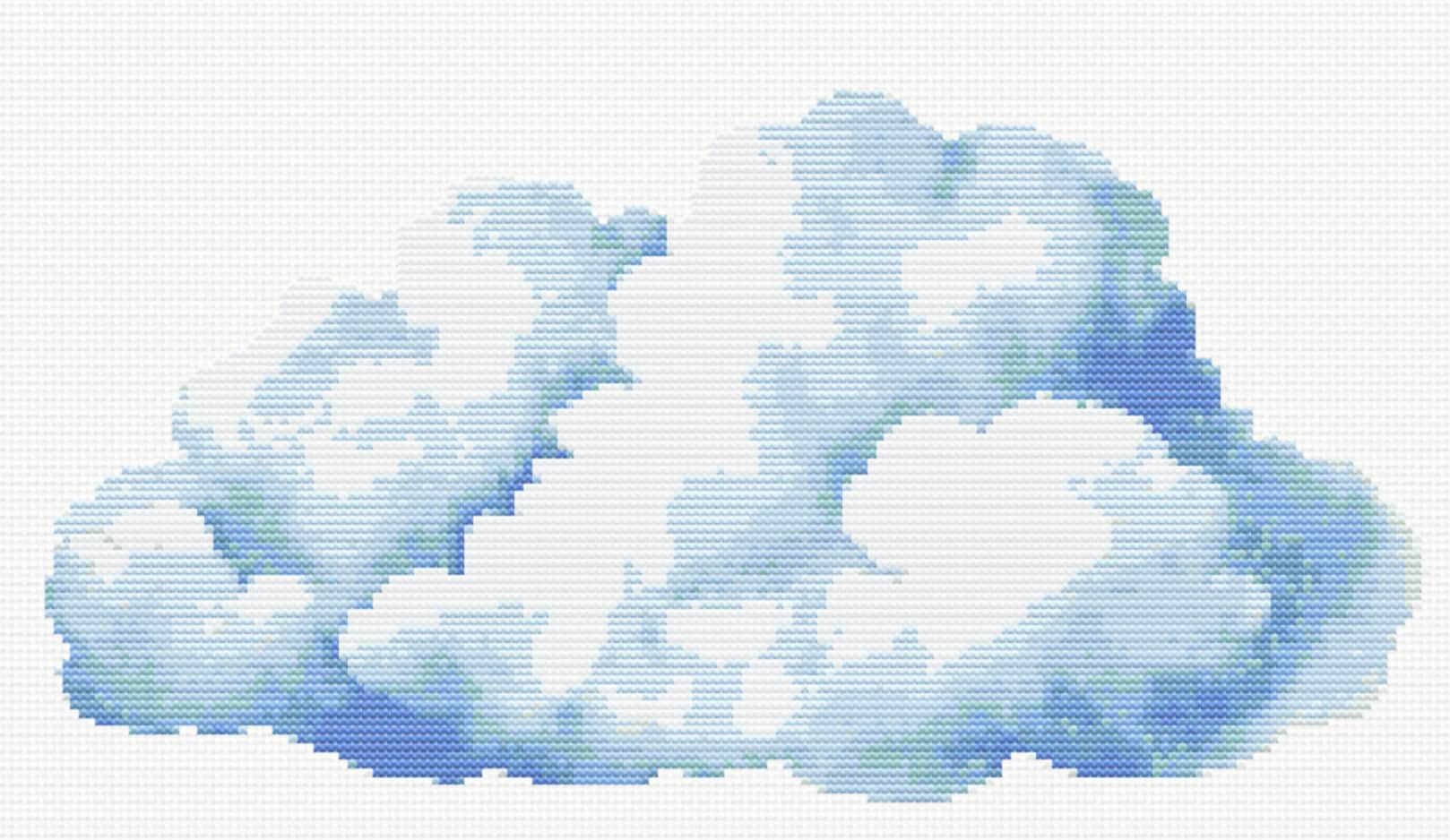 Clouds Cross Stitch Pattern - Etsy