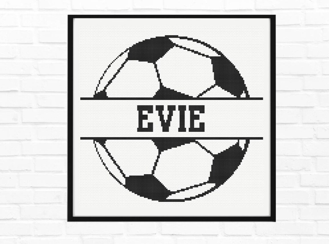 Soccer Customized Name Cross Stitch Pattern - Etsy