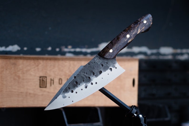 Handmade Chef Knife, Custom Kitchen Knife, Hand Forged Chefs Knife, - Etsy