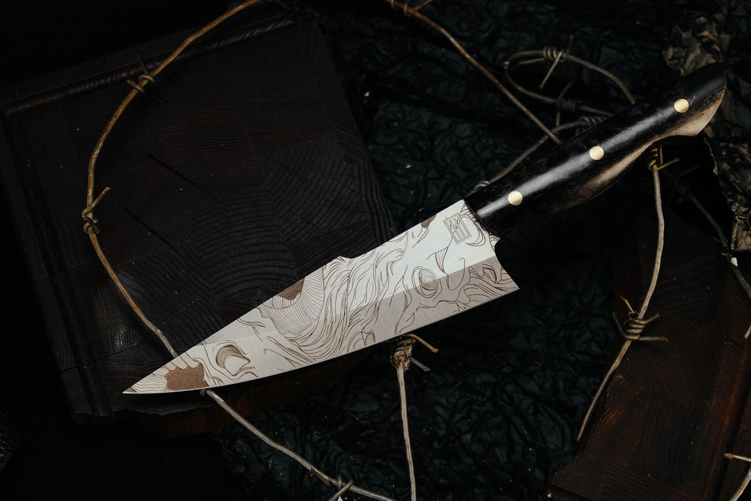 Handmade Chef Knife, Custom Kitchen Knife, Hand Forged Chefs Knife, - Etsy