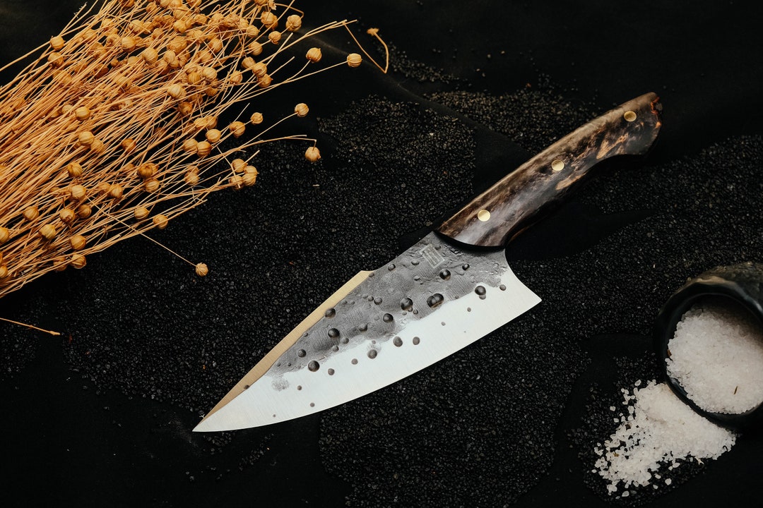 Handmade Chef Knife, Custom Kitchen Knife, Hand Forged Chefs Knife, - Etsy
