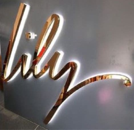 Custom Business Sign Brushed Gold Sign 3d Metal Sign Office - Etsy