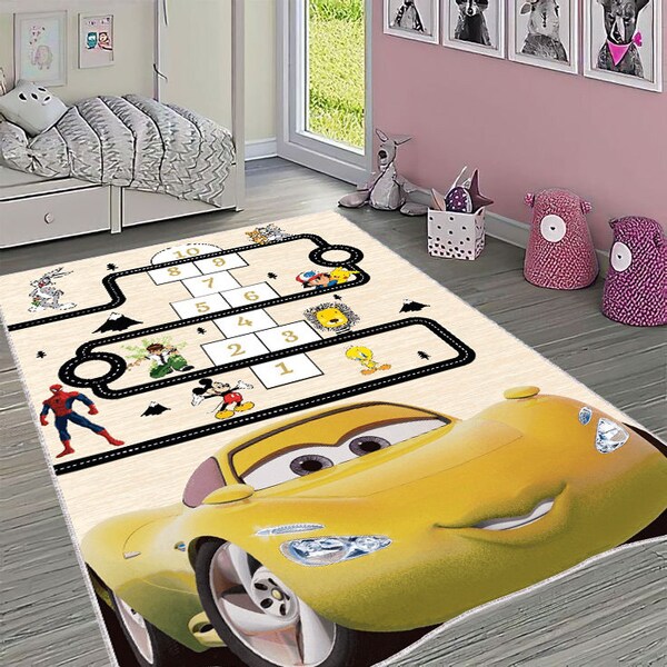 Lightning Mcqueen Rug - Etsy