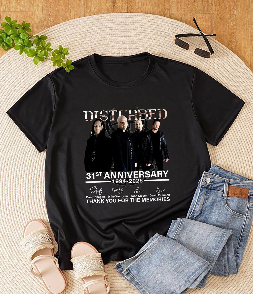 Vintage Disturbed 31 Years Anniversary Shirt, the Sickness 2025 Tour ...