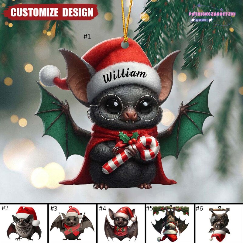 Bat Ornaments - Etsy