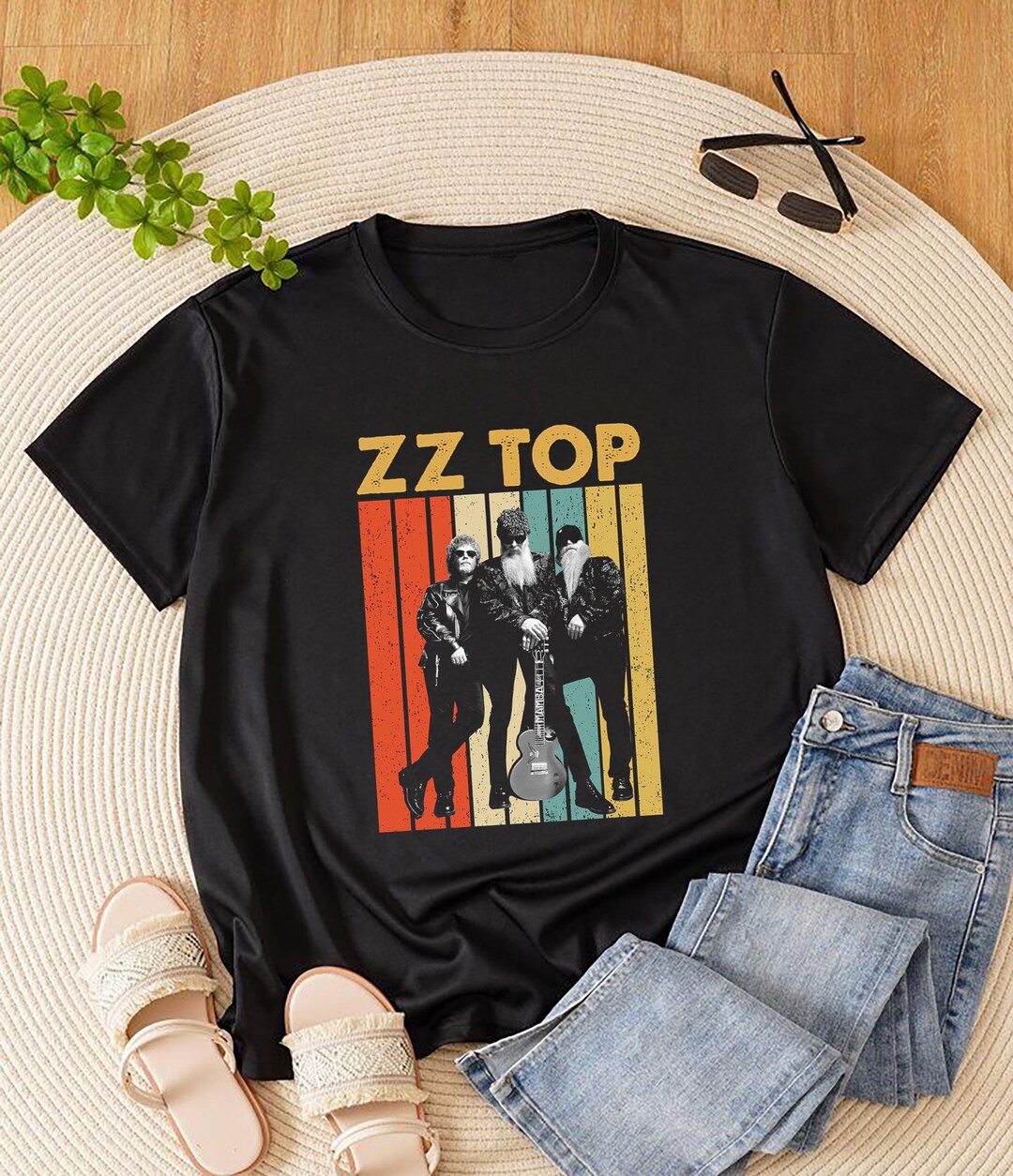 ZZ Top Band Bootleg Shirt, Zz Top 90s Vintage Shirt, ZZ Top Band Tour ...