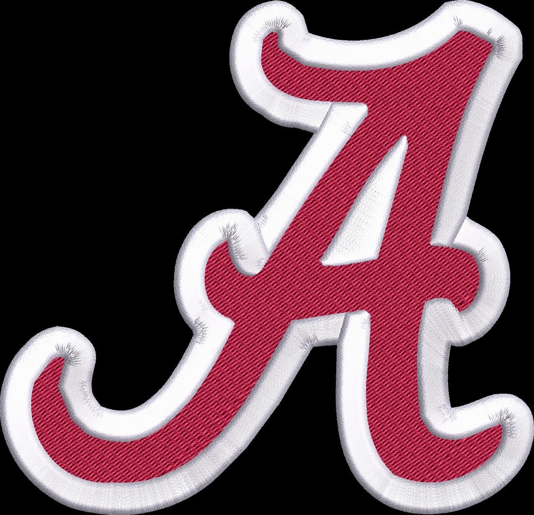 A for Alabama Embroidery Design - 4 Sizes - Etsy