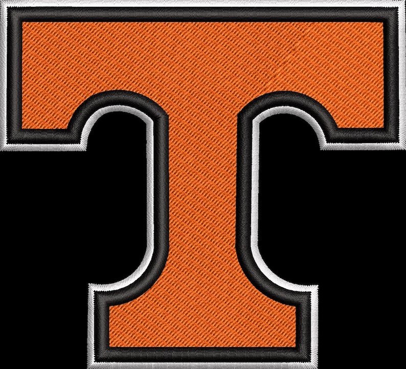 T for Tennessee Embroidery Design - 3 Sizes - Etsy