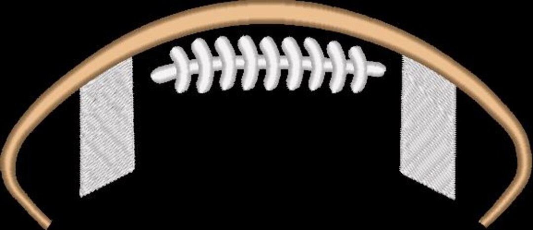 Football Logo Embroidery Design - 2 Sizes - Etsy