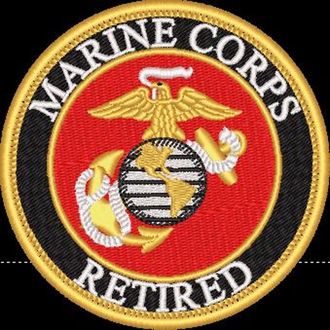 Marine Corps Retired Embroidery Patch Design - Etsy