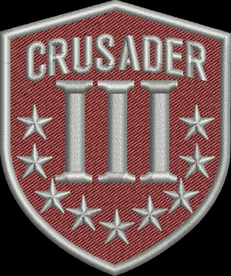 Crusader III Patch Embroidery Design - Etsy